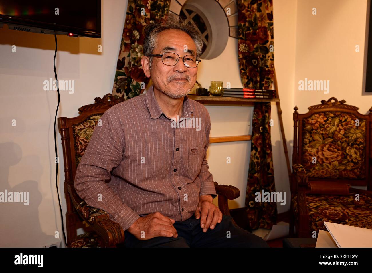 Hiroshi Kojima aka Keiun Naohiro beim Japan-Tag im Lausitz-Museum ...