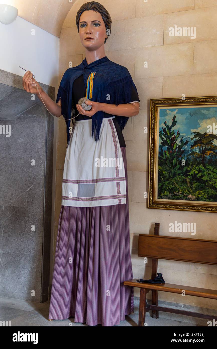 Inca, Spain; october 22 2022: Sculptures of giants of the folklore of ...