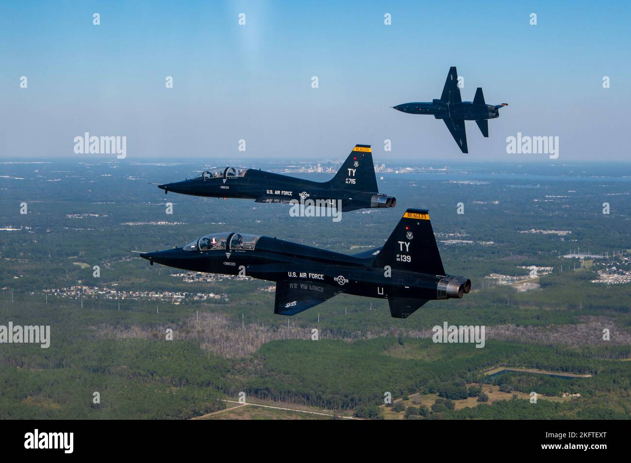 U.S. Air Force T-38A Talons assigned to the 2d Fighter Training ...