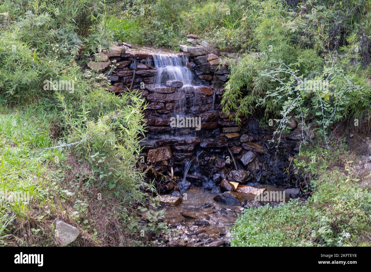 Waterfall in the wilderness of Bhutan, Asia Stock Photo - Alamy