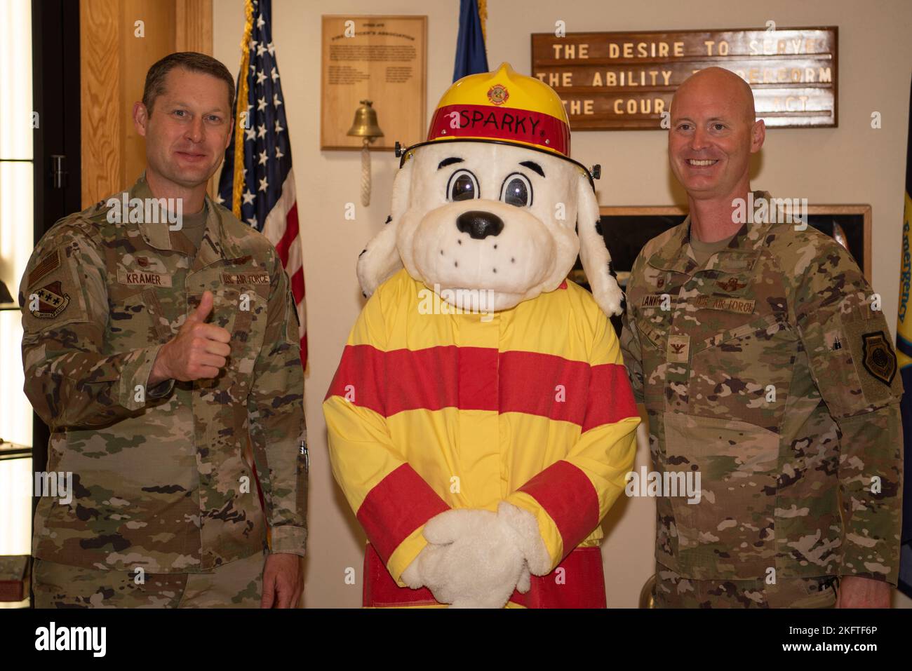 Col. Joseph Kramer, 7th Bomb Wing commander, Col. Thomas Lankford ...