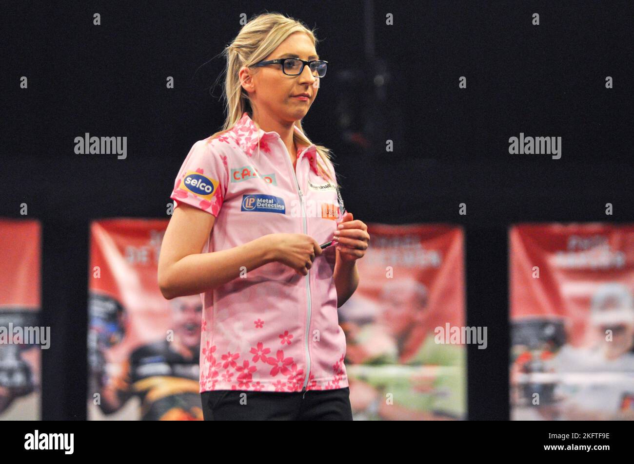 WOLVERHAMPTON, ENGLAND - NOVEMBER 12: Fallon Sherrock of England during ...