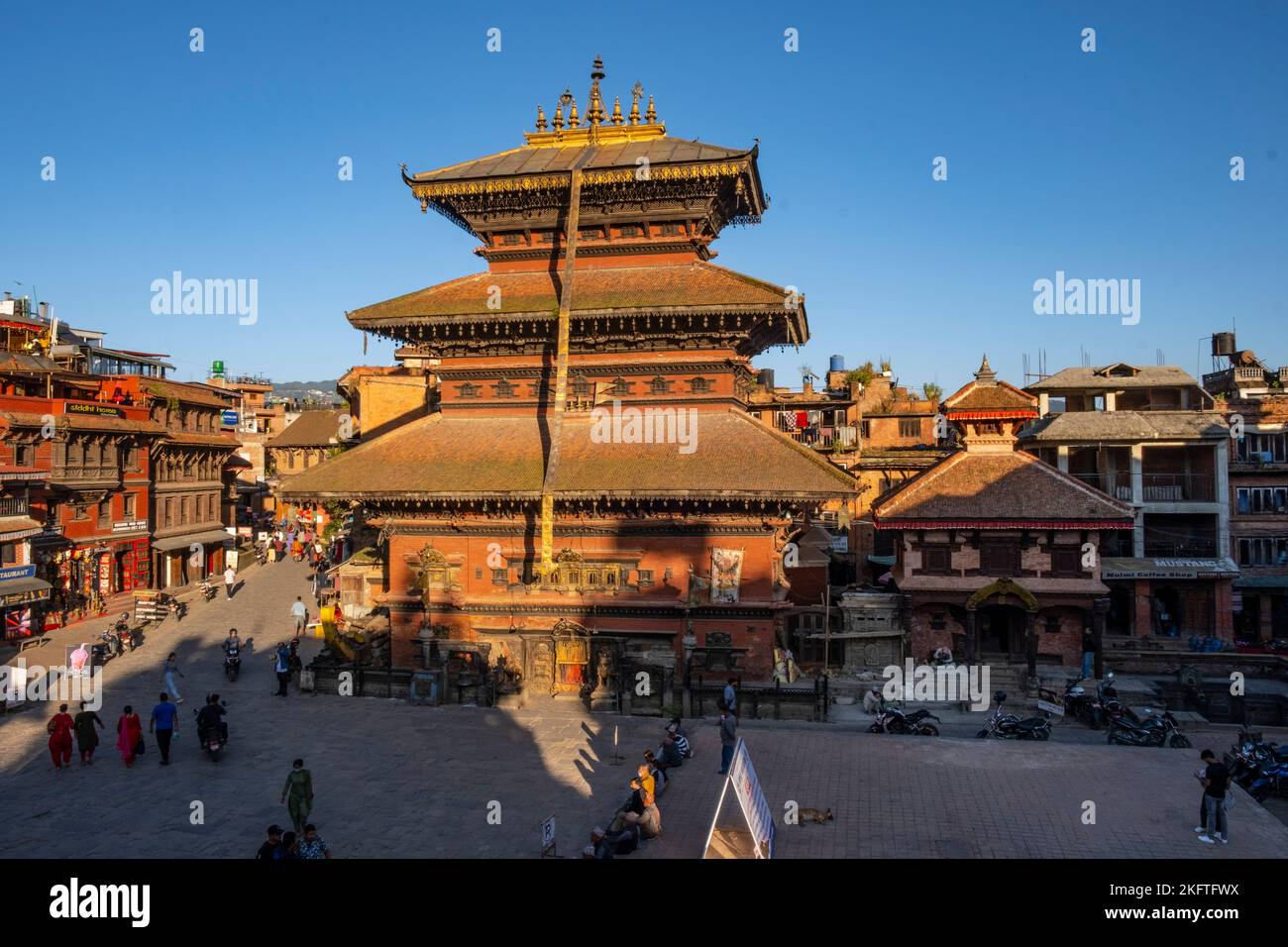 Nyatapola Temple in Bhaktapur City of Nepal Stock Photo - Alamy