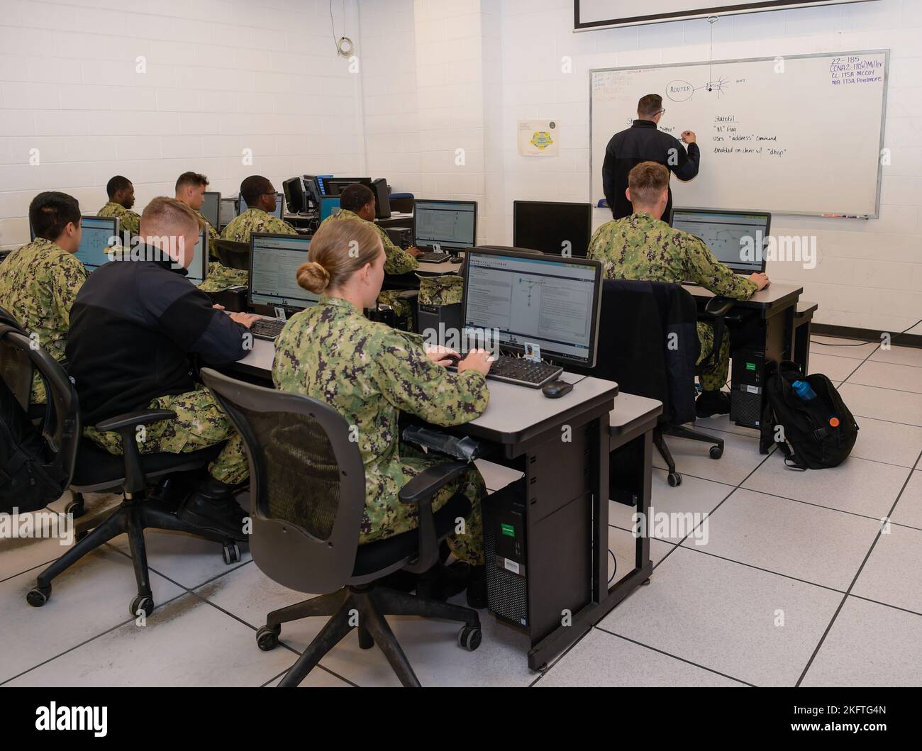 Information Systems Technician students in a systems administrator ...