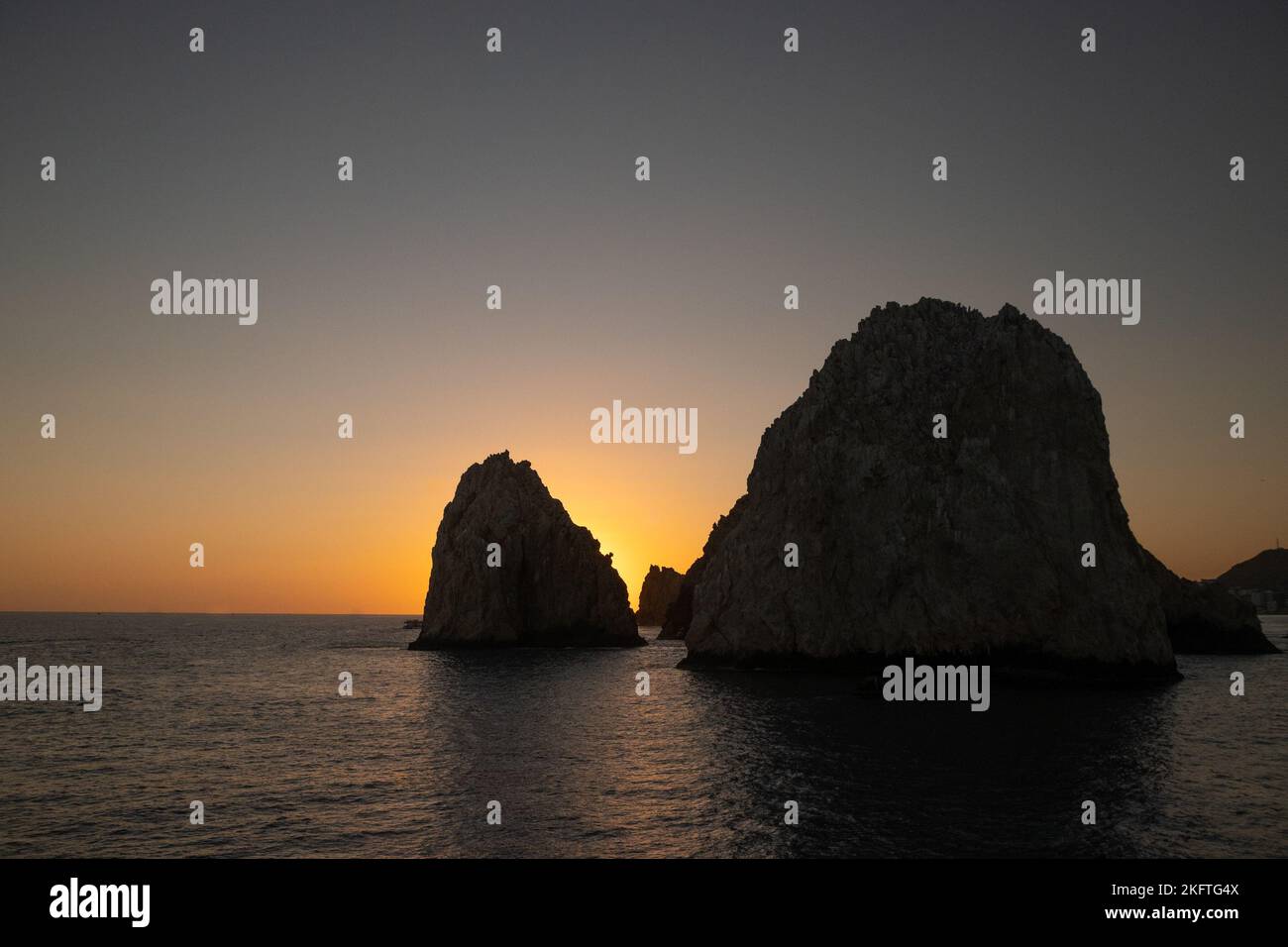 A Beautiful sunset in Mexico Cabo San Lucas Stock Photo - Alamy