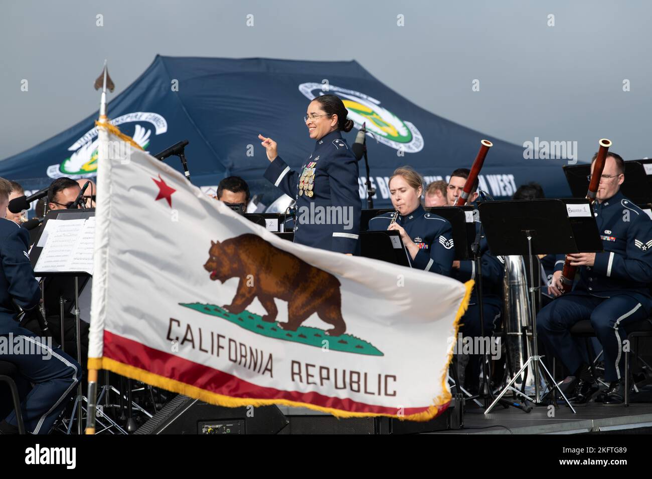 The U.S. Air Force Band of the Golden West from Travis Air Force Base ...