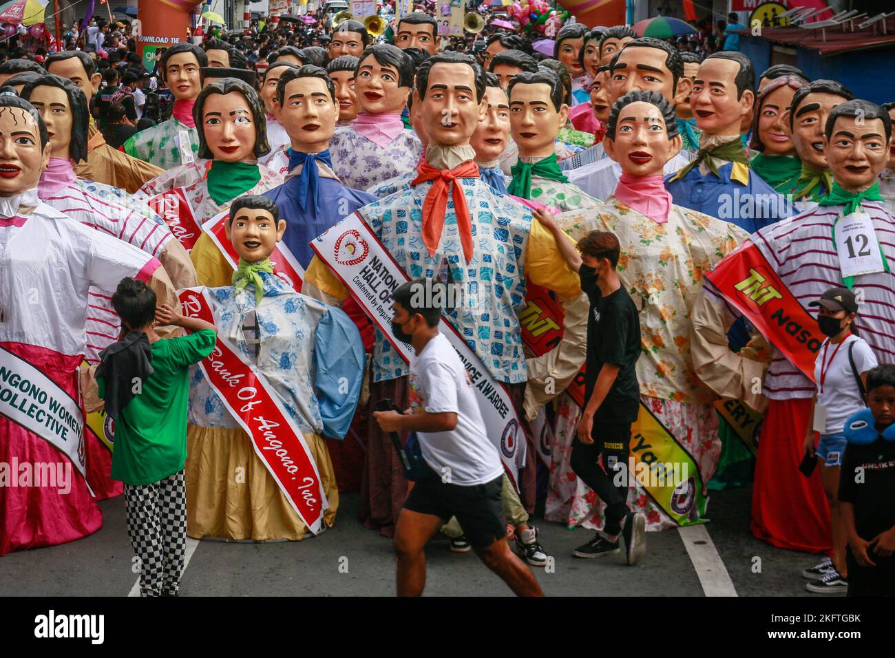 Angono, Rizal, November 20, 2022. Papier-mache statues walk through the ...