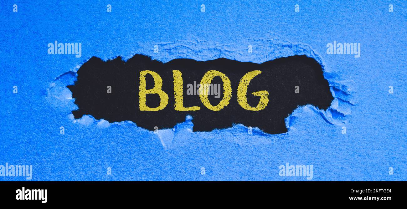 Writing displaying text Blog. Business overview A regularly updated website web page written in ...