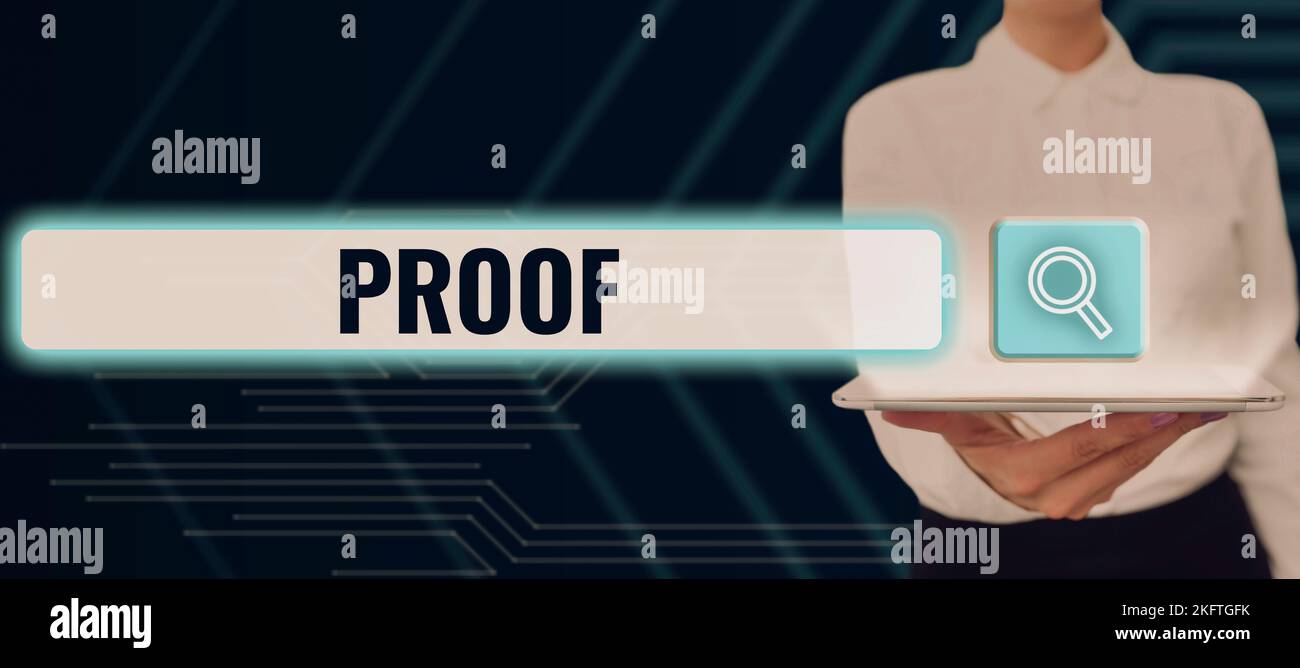 Conceptual caption Proof. Business concept evidence or argument ...