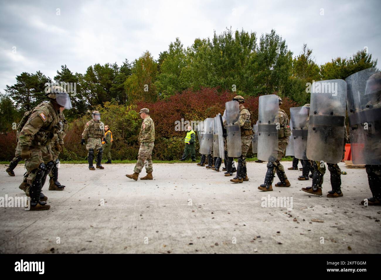 Soldiers of the 2nd of the 151st Infantry Battalion, from the Indiana ...