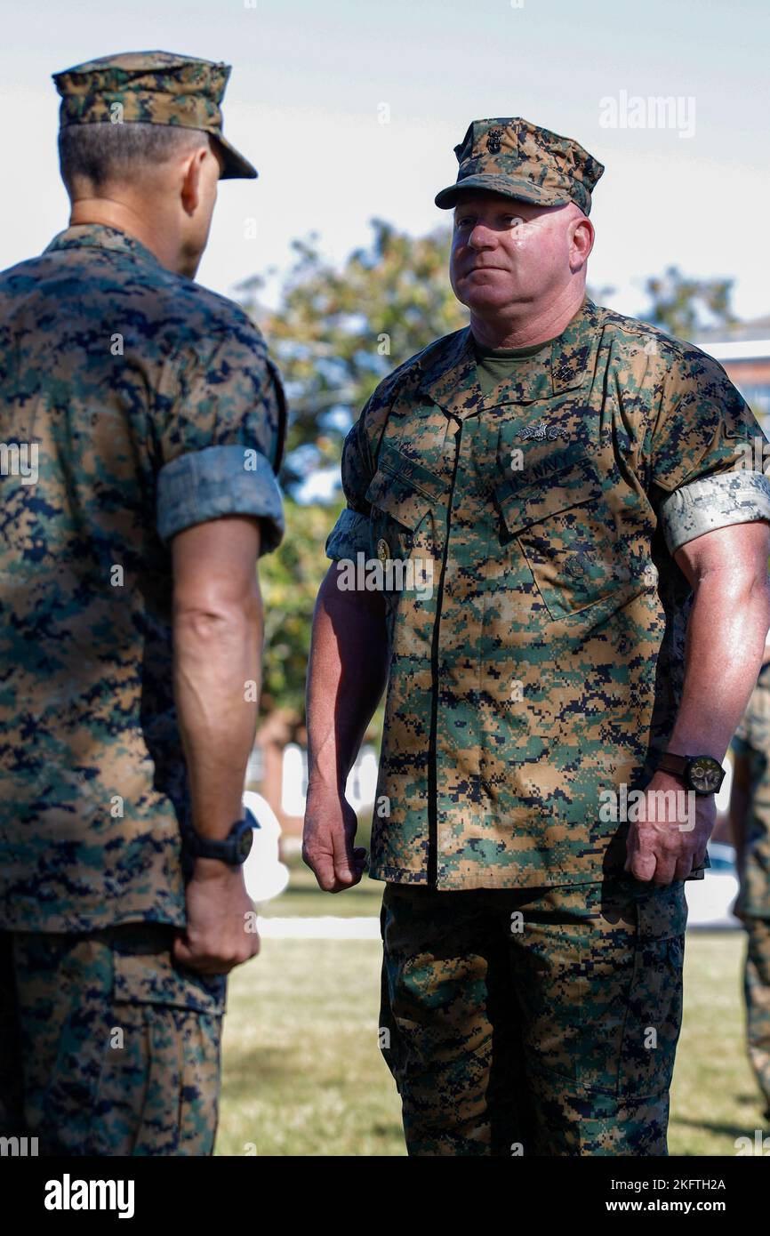 U.S. Navy Command Master Chief Scottie Cox, command master chief of 2d ...