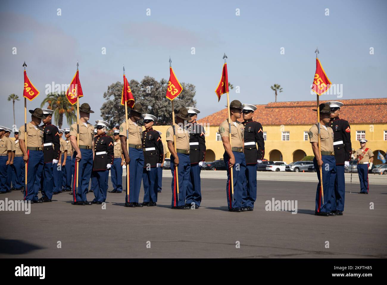 U.S. Marines with Lima Company, 3rd Recruit Training Battalion ...