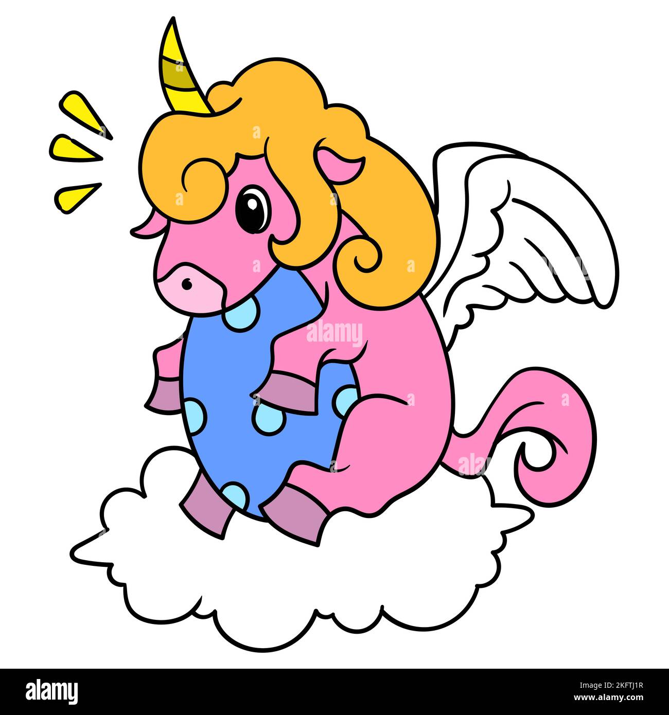 A cartoon character drawing vector illustration on a white background ...