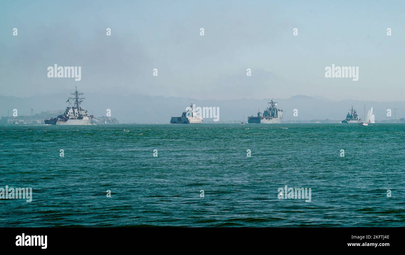 221007-N-VX158-1140 SAN FRANCISCO (Oct. 7, 2022) From the left, Arleigh ...