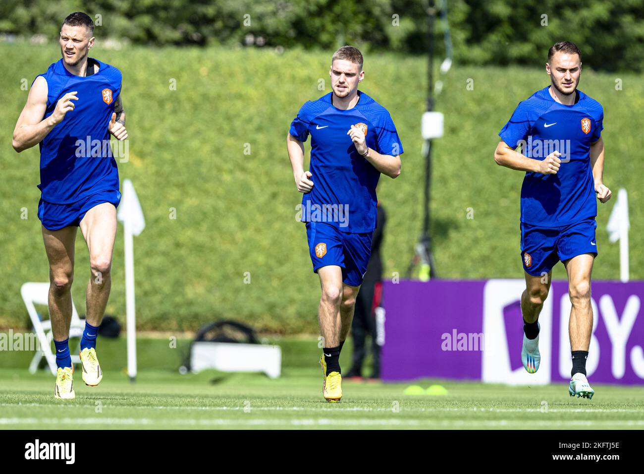 DOHA, 20-11-2022 Oranje in Qatar. Team Netherlands preparing for the ...