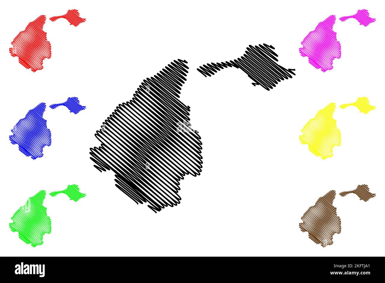 Feni outline map hi-res stock photography and images - Alamy