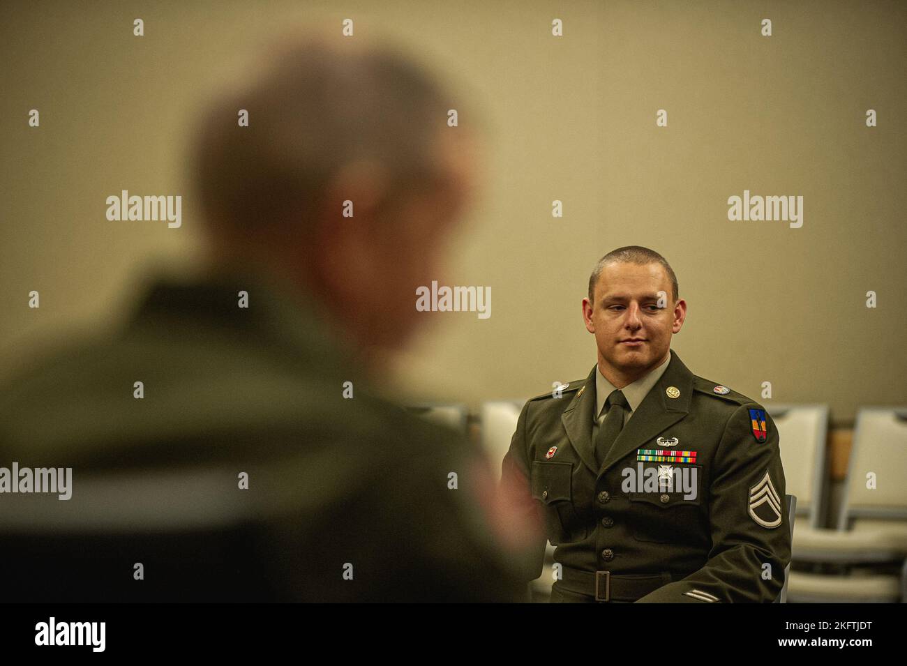 U.S. Army Staff Sgt. Bryan Kummer, with the U.S. Army National Guard ...