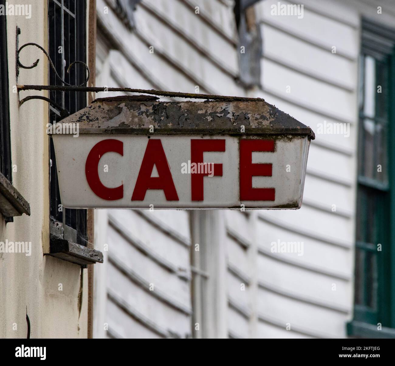 Vintage Cafe sign Stock Photo - Alamy