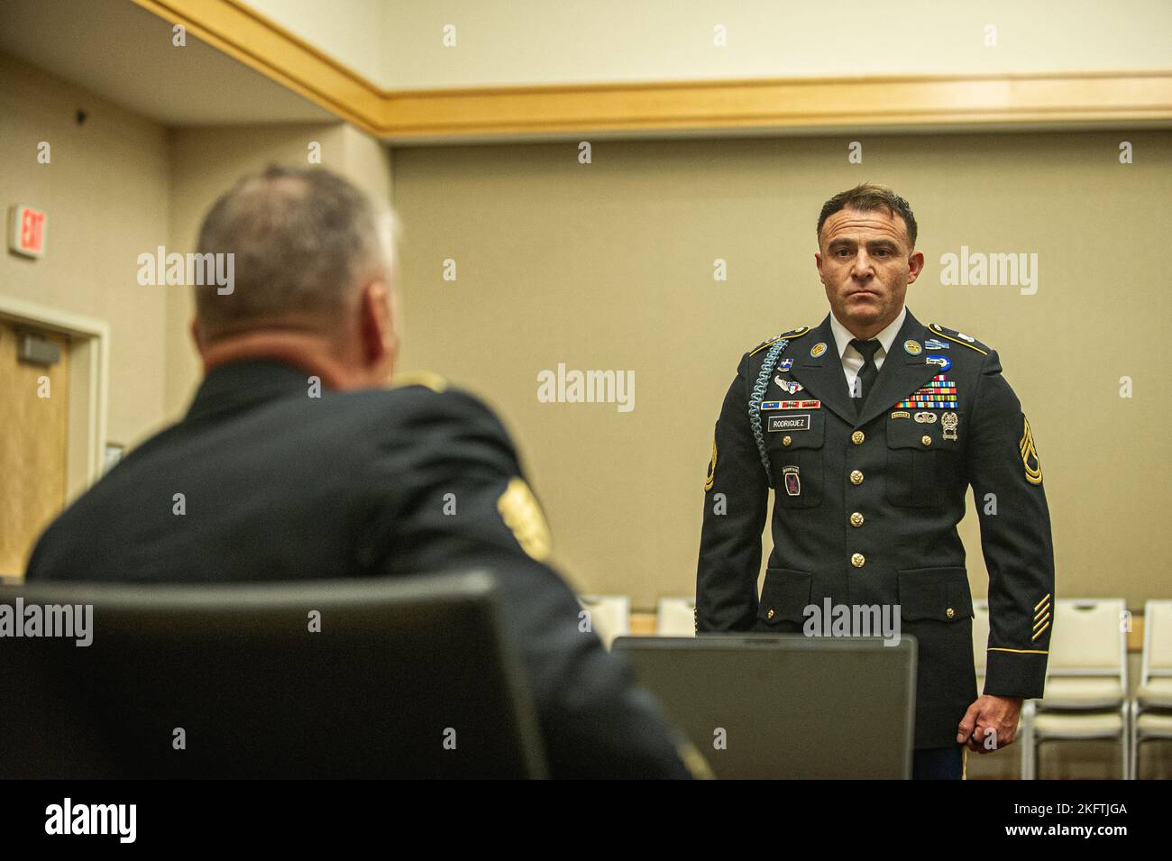 U.S. Army Sgt. 1st. Class Brandon Rodriguez, assigned to U.S. Army ...