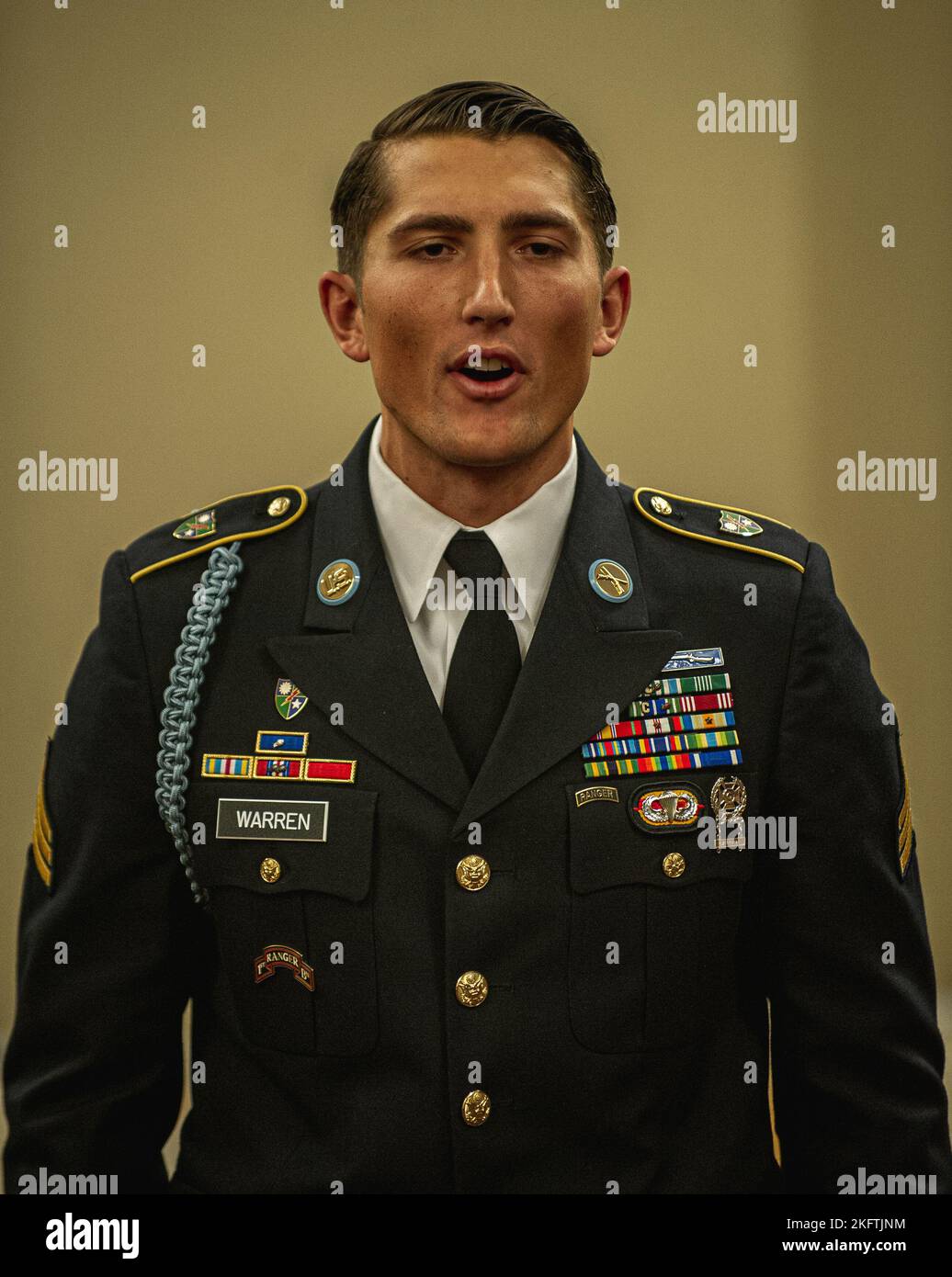 U.S. Army Sgt. Jonathan Warren, assigned to the U.S. Army Special ...