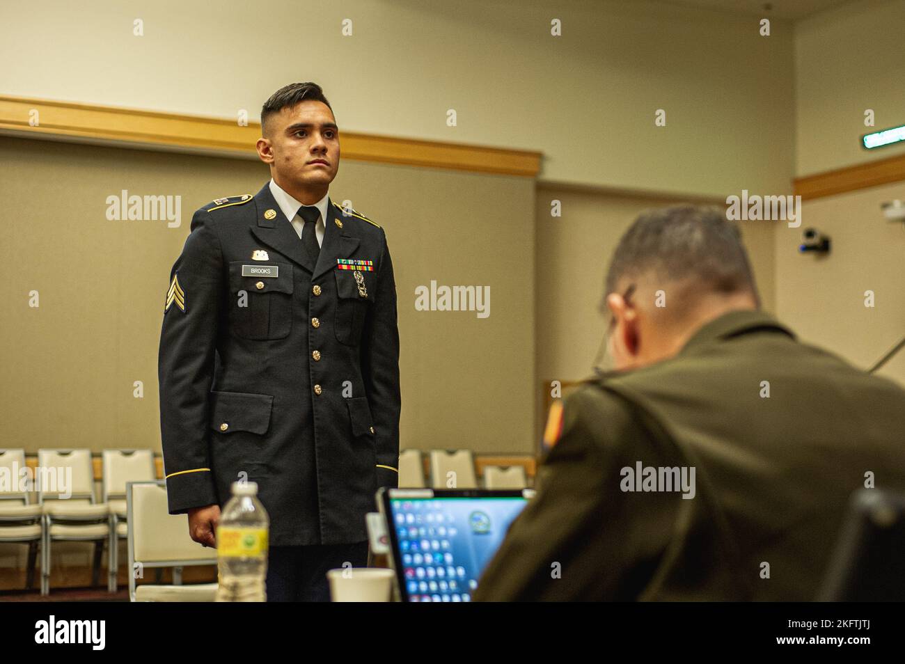 U.S. Army Sgt. Timothy Brooks, assigned to the U.S. Army Reserve, is ...