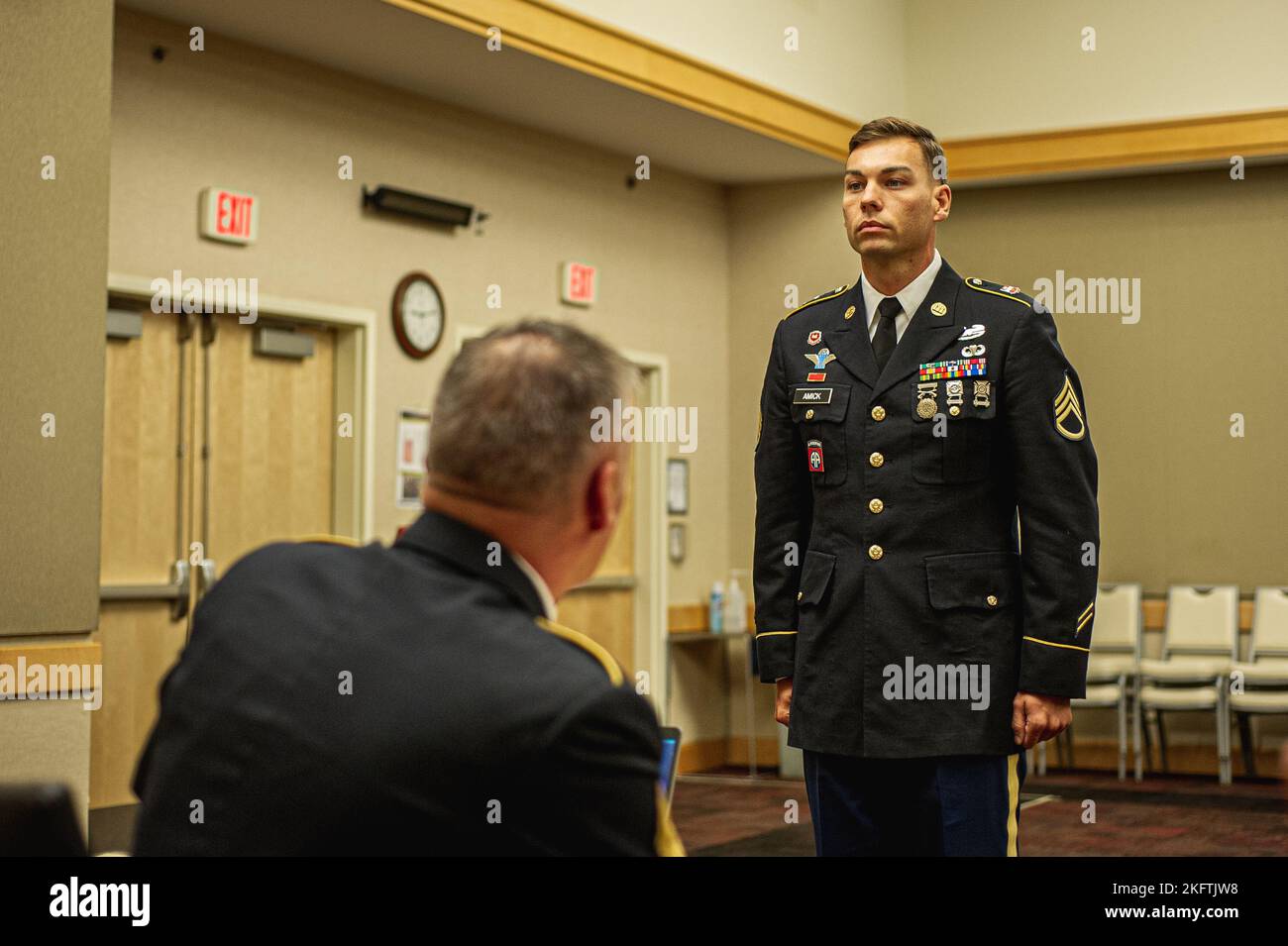 U.S. Army Staff Sgt. Phillip Amick, assigned to the U.S. Army Reserve ...