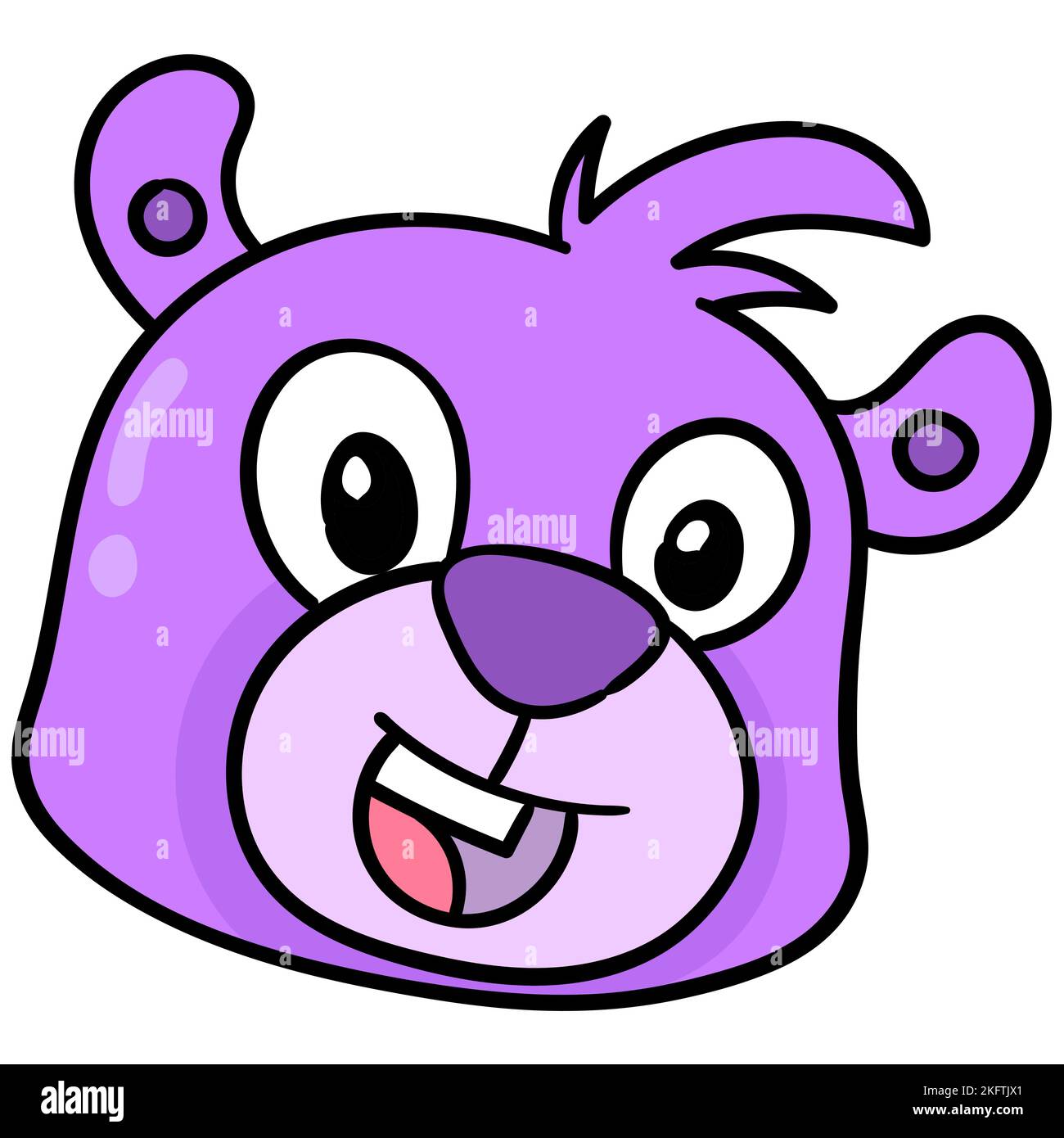A cartoon character drawing vector illustration on a white background ...