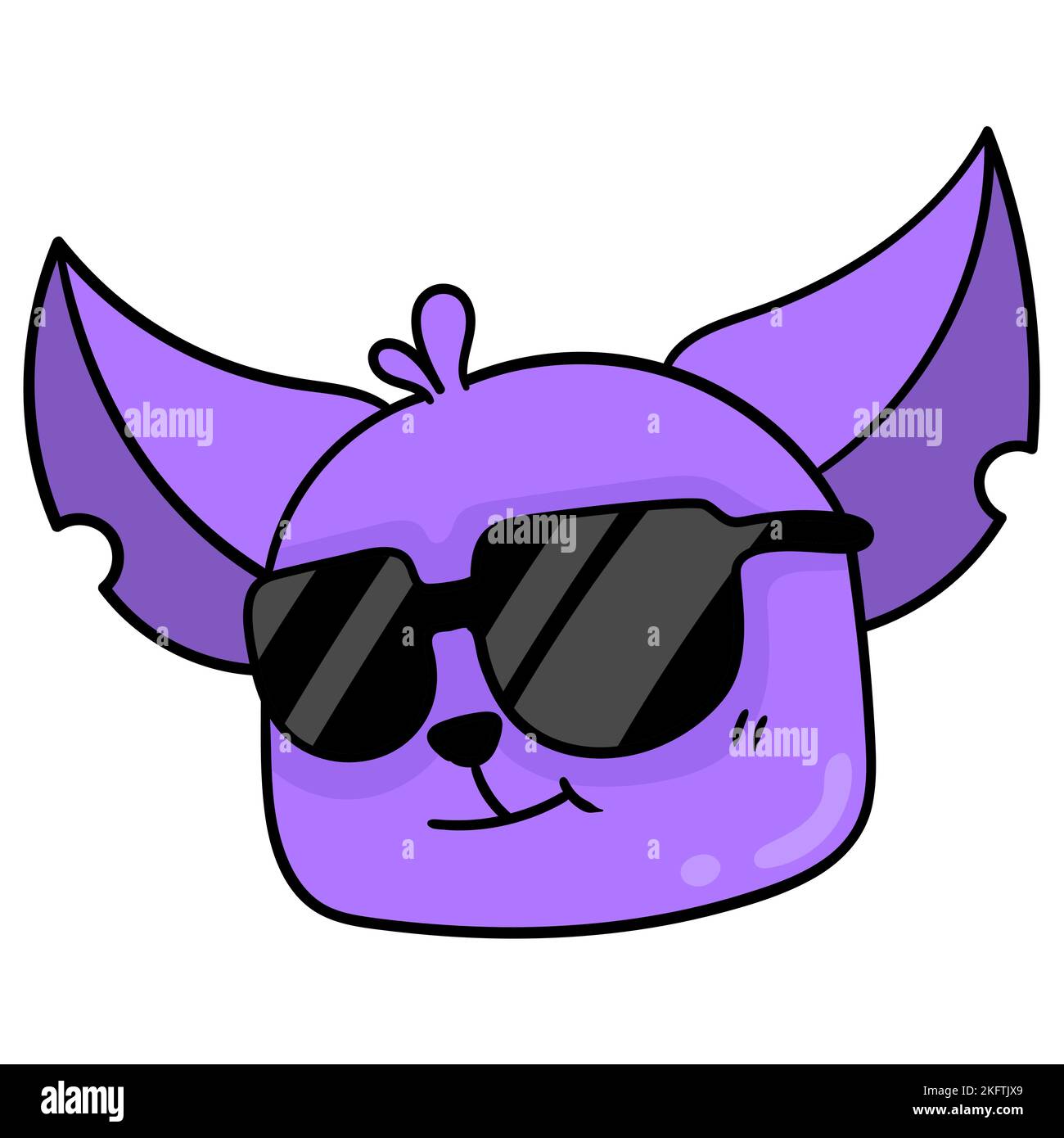 A cartoon character drawing vector illustration on a white background ...