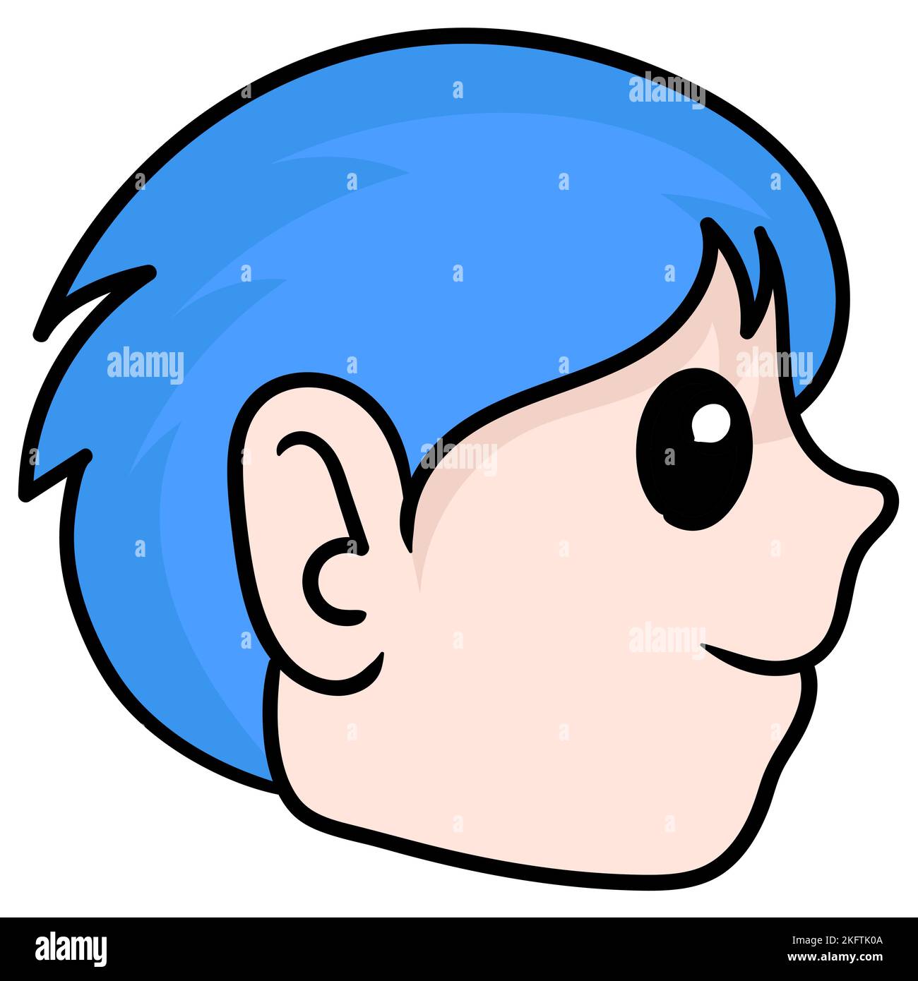 A cartoon character drawing vector illustration on a white background ...