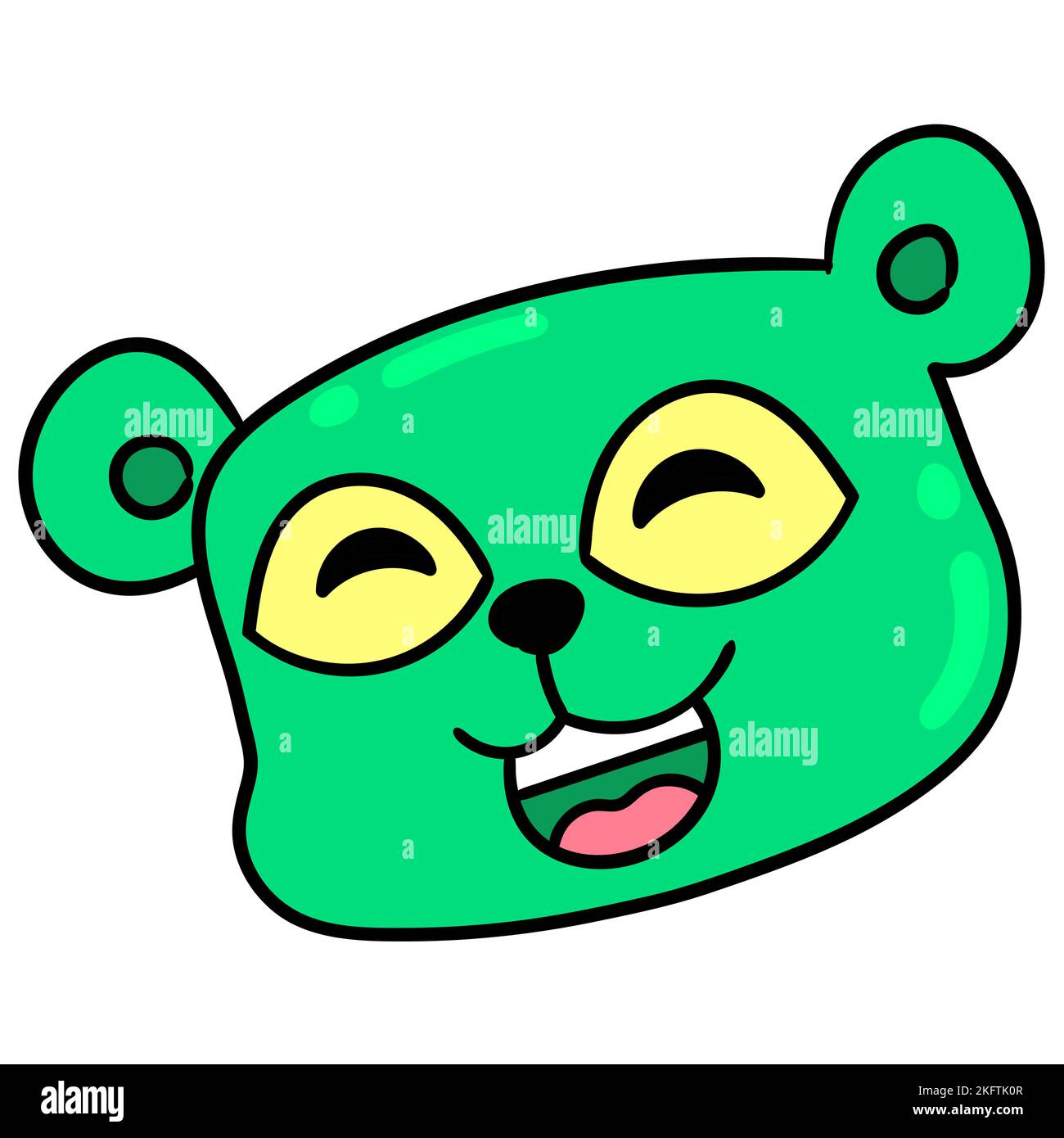 A cartoon drawing of a food and drinking vector illustration on a white ...