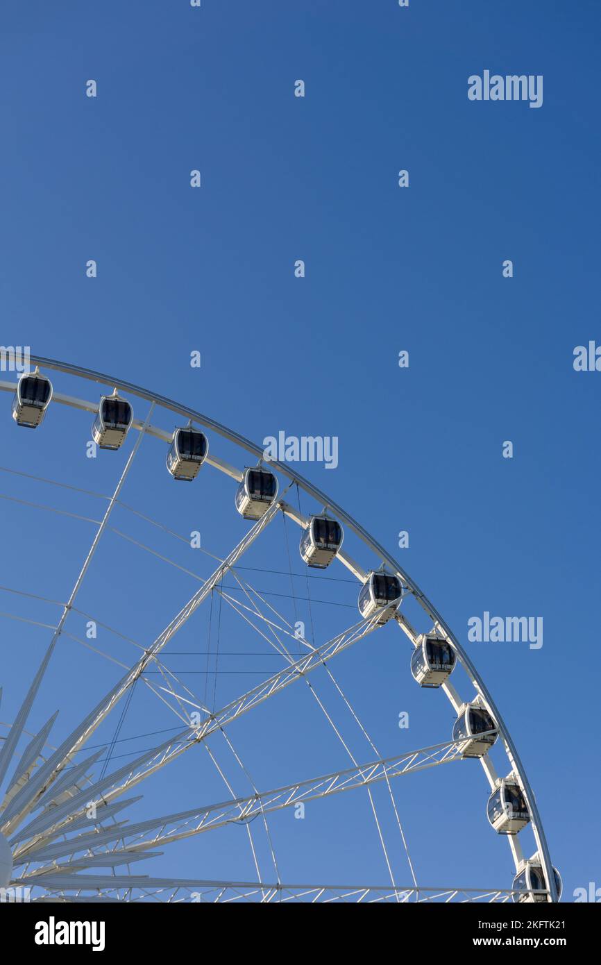 A vertical shot of the Niagara SkyWheel at Niagara Falls, Canada Stock ...