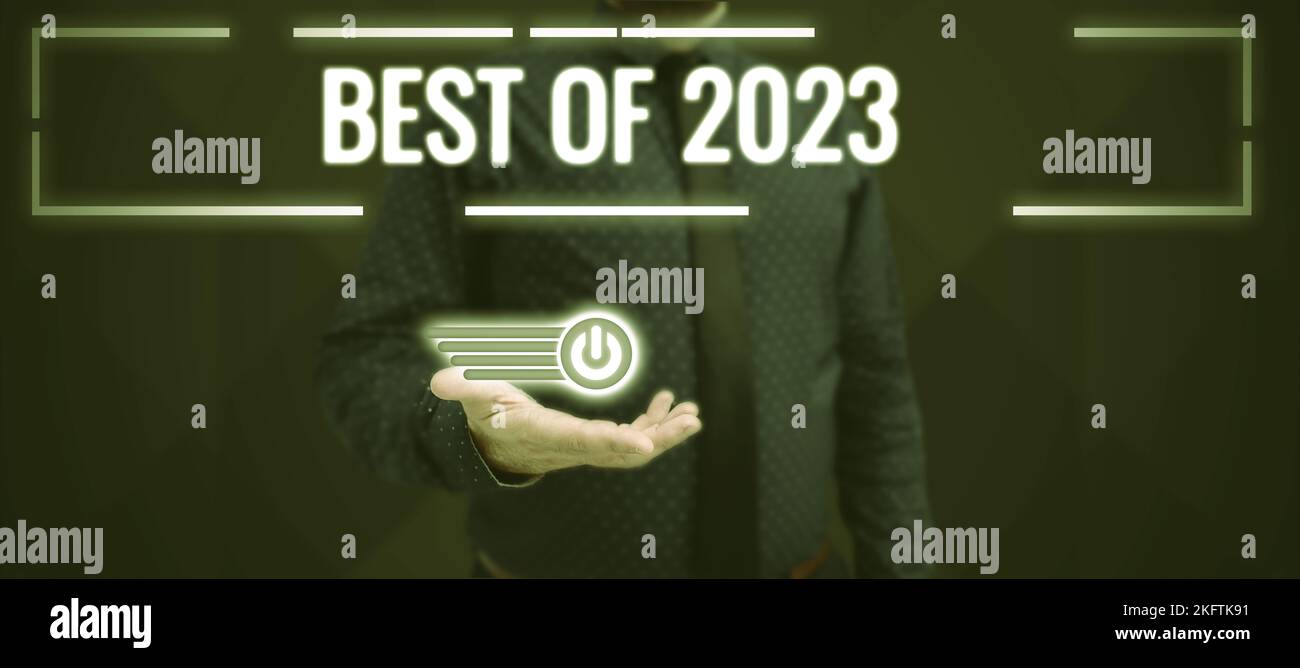 Text showing inspiration Best Of 2023. Word Written on great and ...