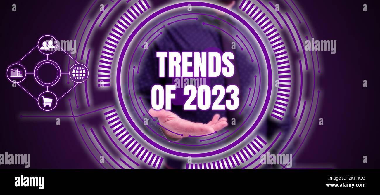 Handwriting text Trends Of 2023. Business approach things that is ...