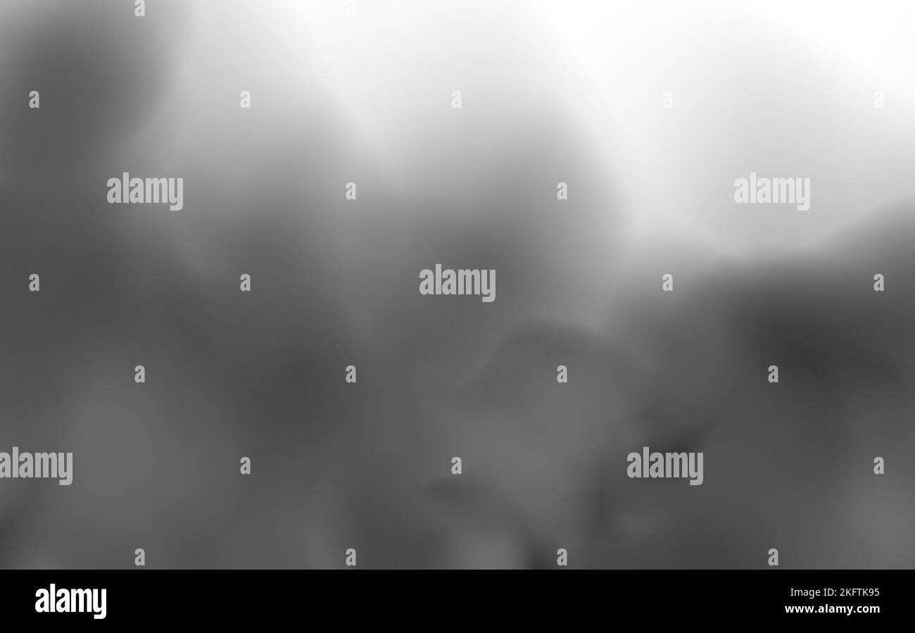 Realistic vector isolated on transparent background. Black smoke, smog ...