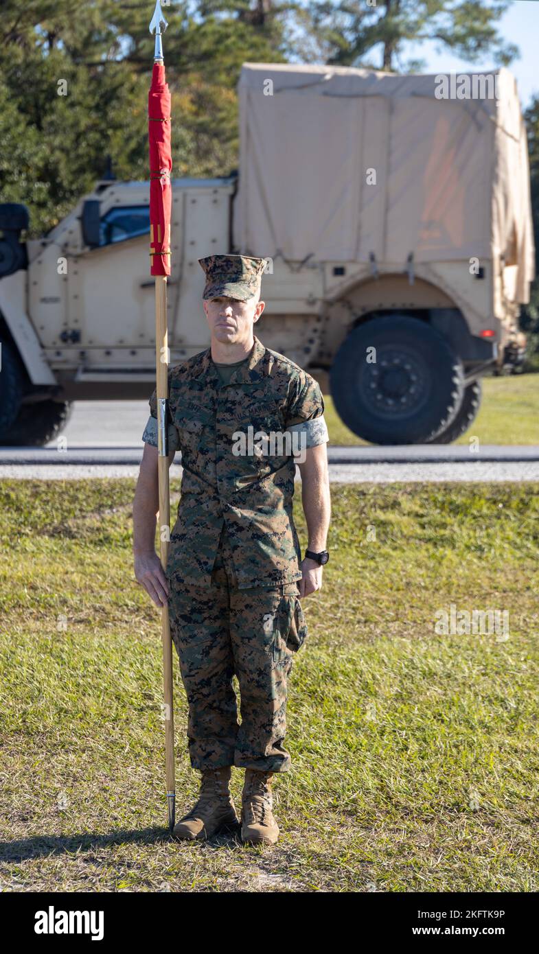 U.S. Marine Corps Sgt. Maj. Stephen Lutz Jr., the regimental sergeant ...