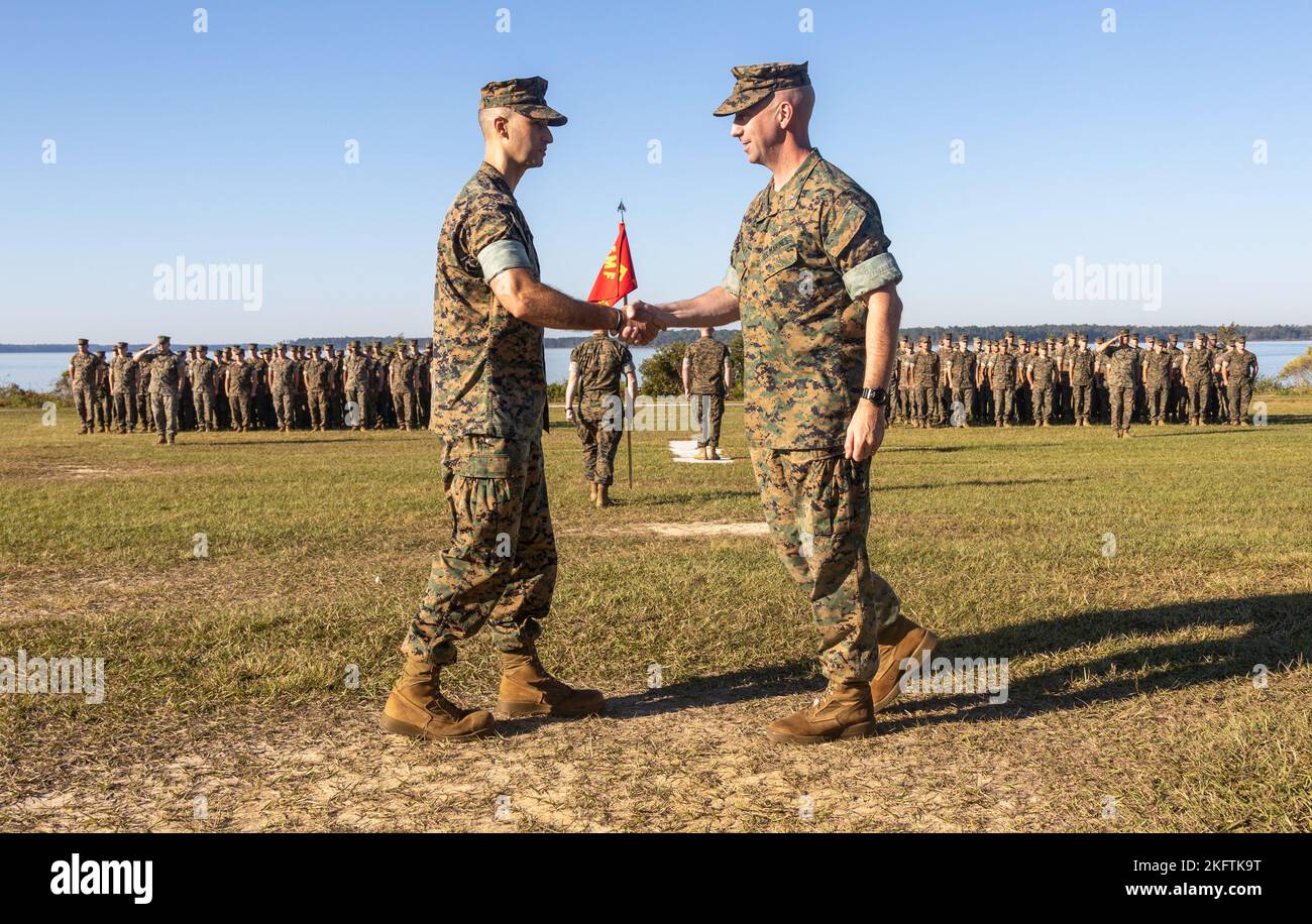 U.S. Marine Corps Col. Andrew Kelley, the regimental commander of 10th ...