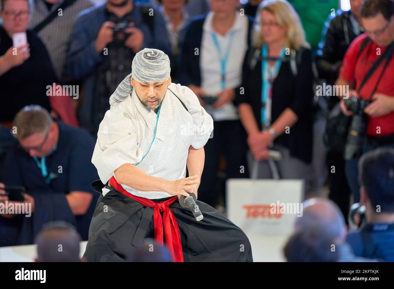 COLOGNE, GERMANY - CIRCA SEPTEMBER, 2018: Samurai Sword Show at Sony ...