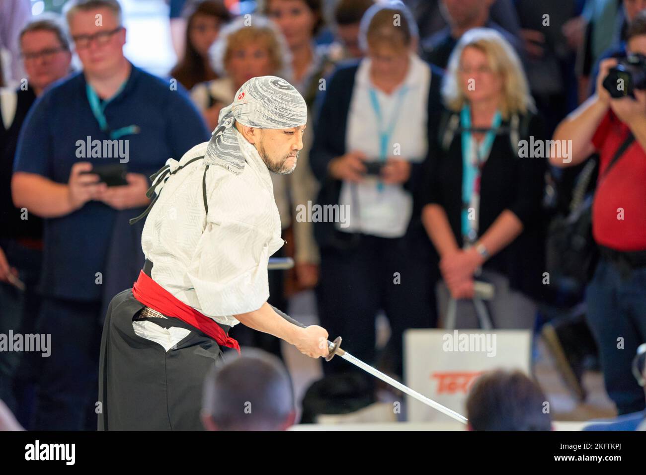 COLOGNE, GERMANY - CIRCA SEPTEMBER, 2018: Samurai Sword Show at Sony ...