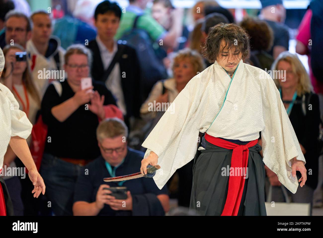 COLOGNE, GERMANY - CIRCA SEPTEMBER, 2018: Samurai Sword Show at Sony ...