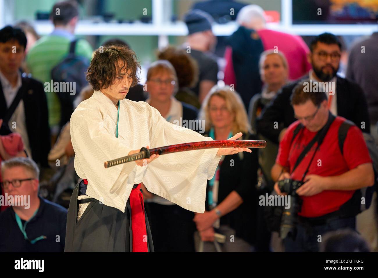 COLOGNE, GERMANY - CIRCA SEPTEMBER, 2018: Samurai Sword Show at Sony ...