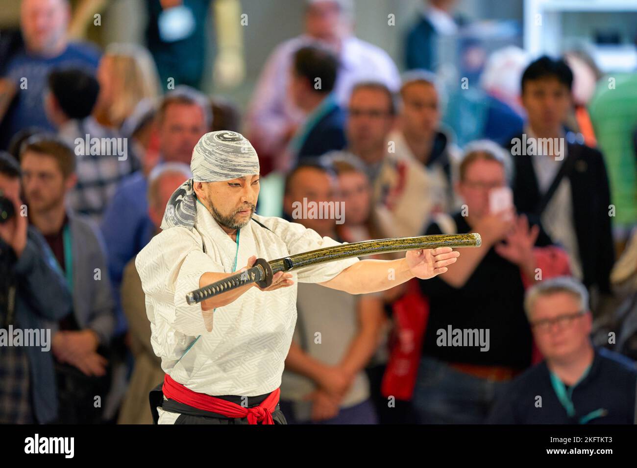 COLOGNE, GERMANY - CIRCA SEPTEMBER, 2018: Samurai Sword Show at Sony ...