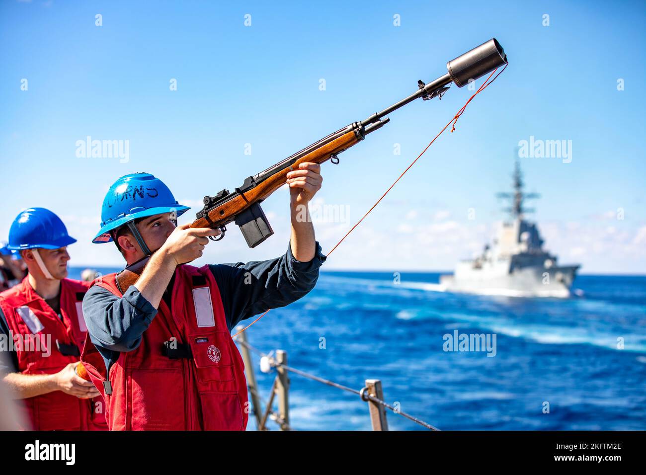 Gunner’s Mate 3rd Class Brady Burns, assigned to the Arleigh Burke ...