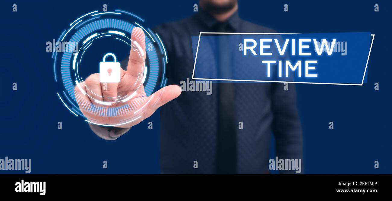 Writing Displaying Text Review Time Concept Meaning Situation Or