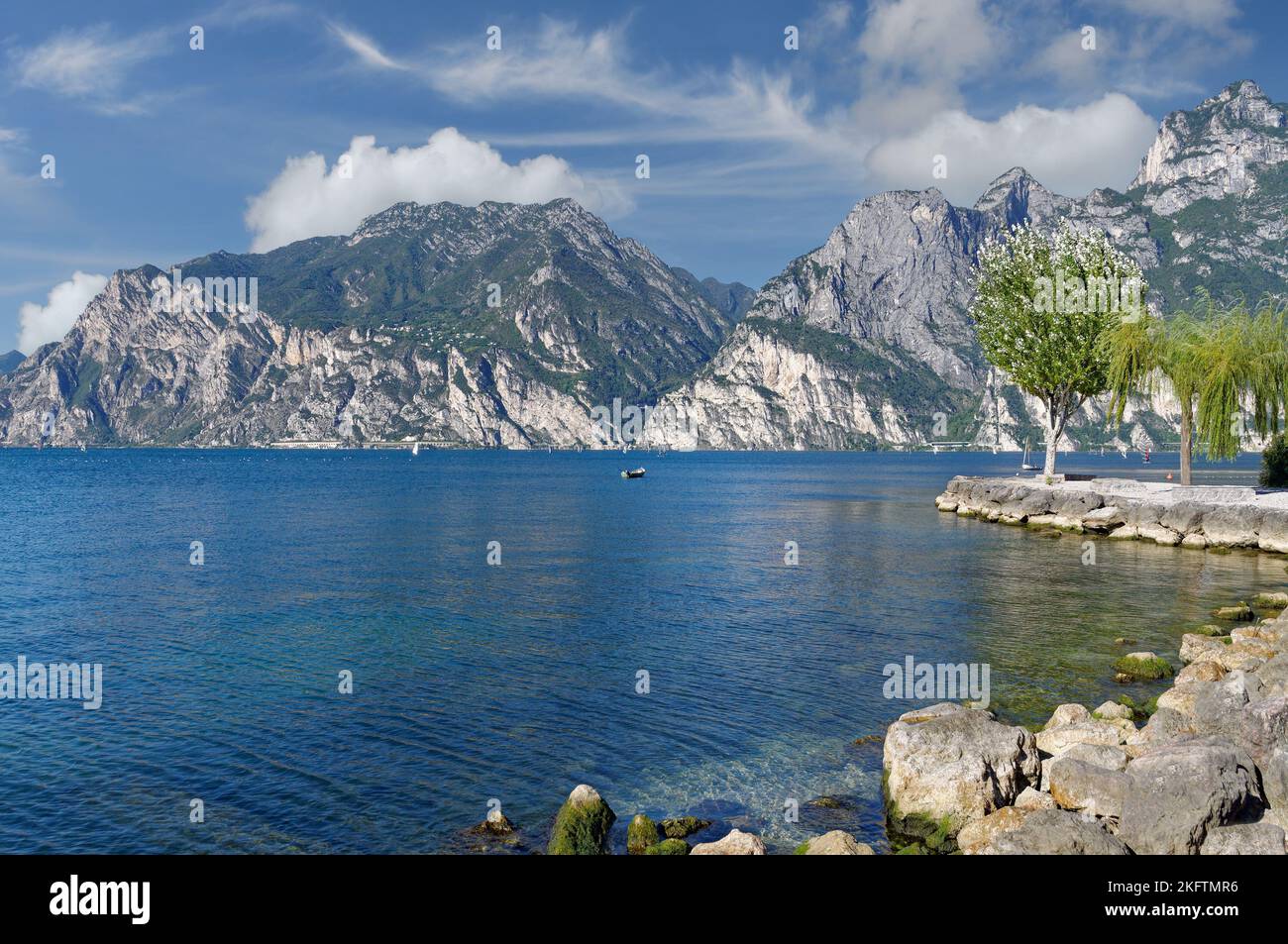idyllic Place at Lake Garda in Nago-Torbole,Trentino,Italy Stock Photo ...