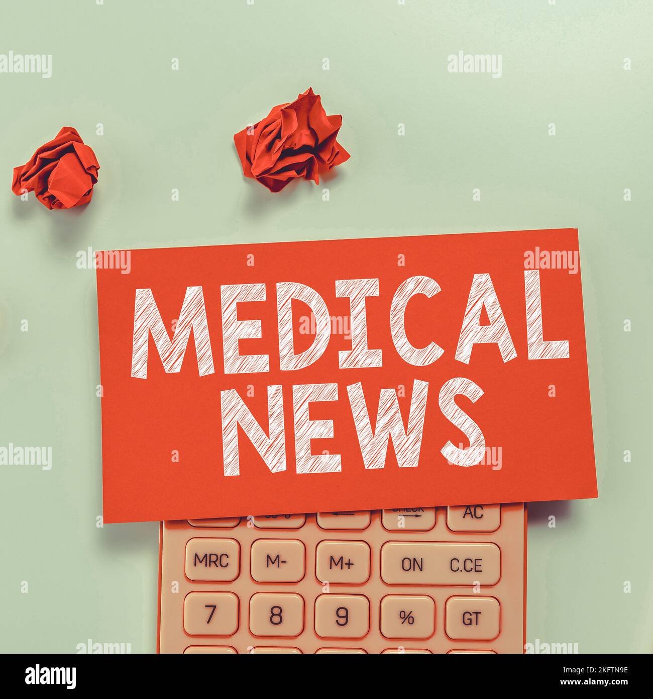 Conceptual caption Medical News. Business concept report or noteworthy ...