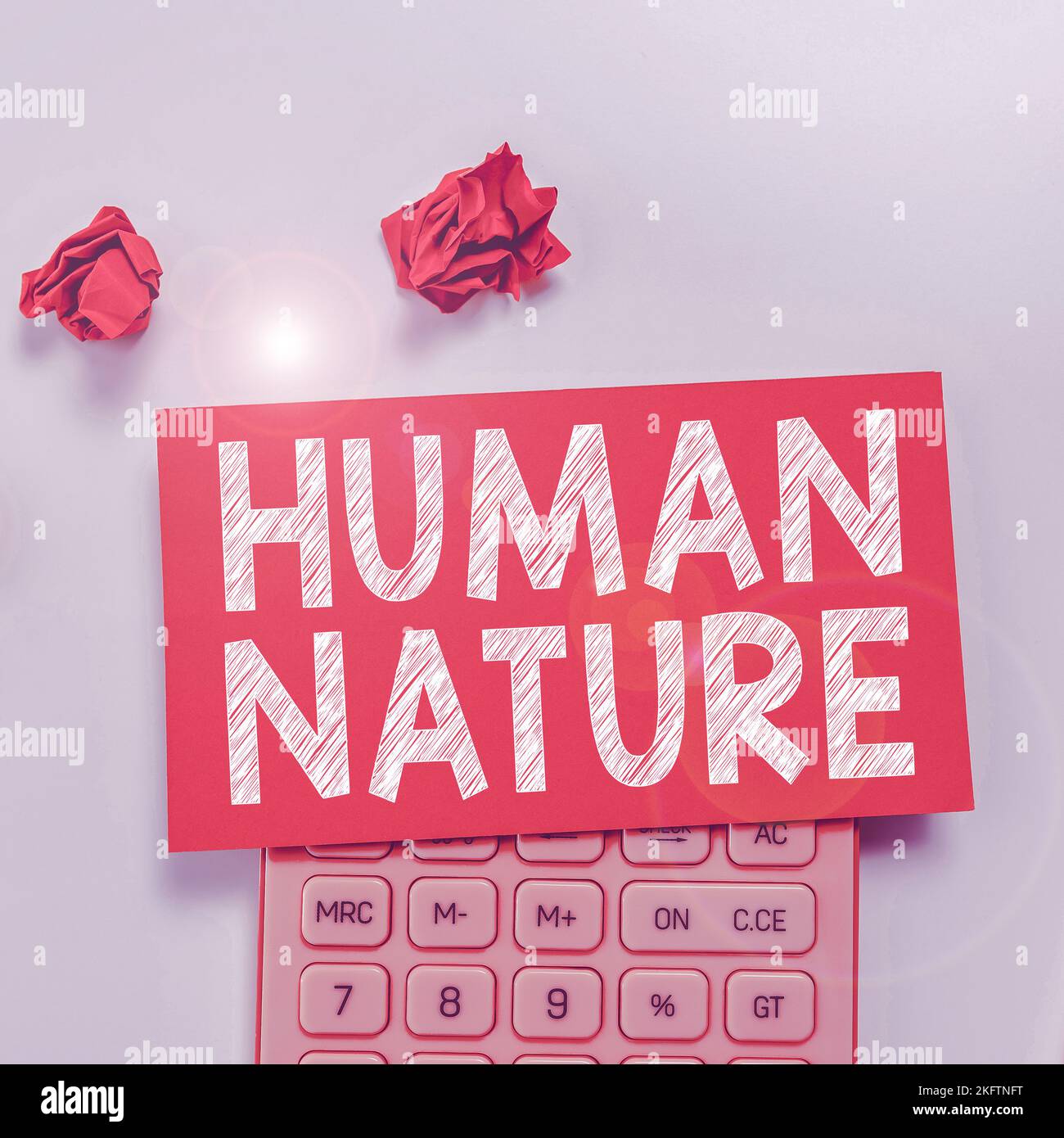 Conceptual display Human Nature. Word for psychological characteristics ...