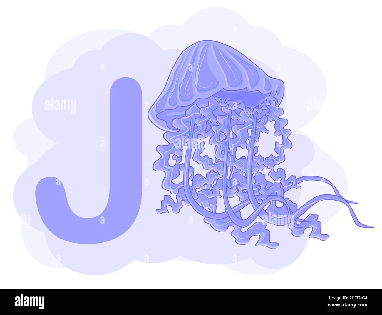 j is for jellyfish Stock Photo - Alamy