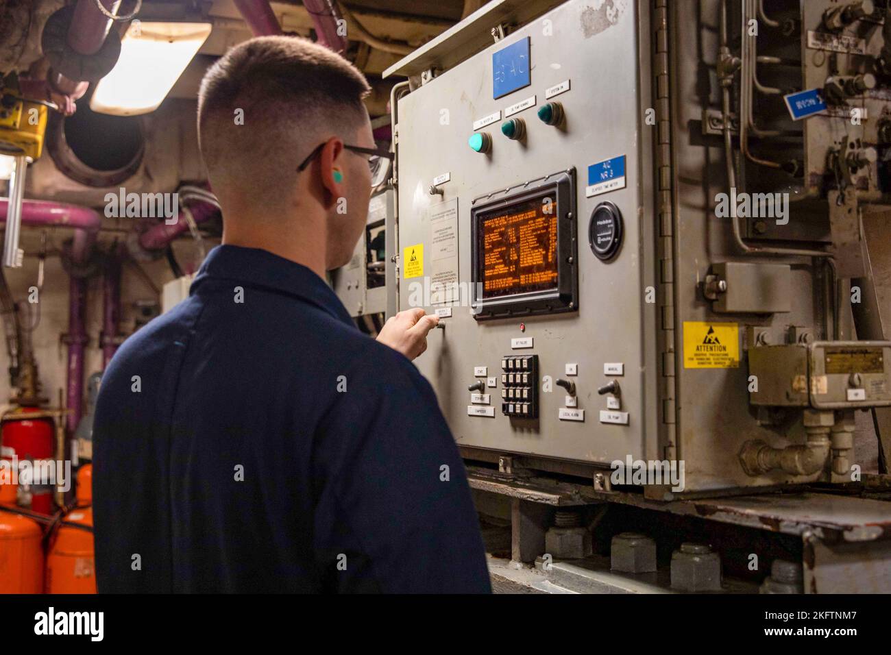 221007-N-TC847-1001 IONIAN SEA (Oct. 7, 2022) Machinist Mate 1st Class ...