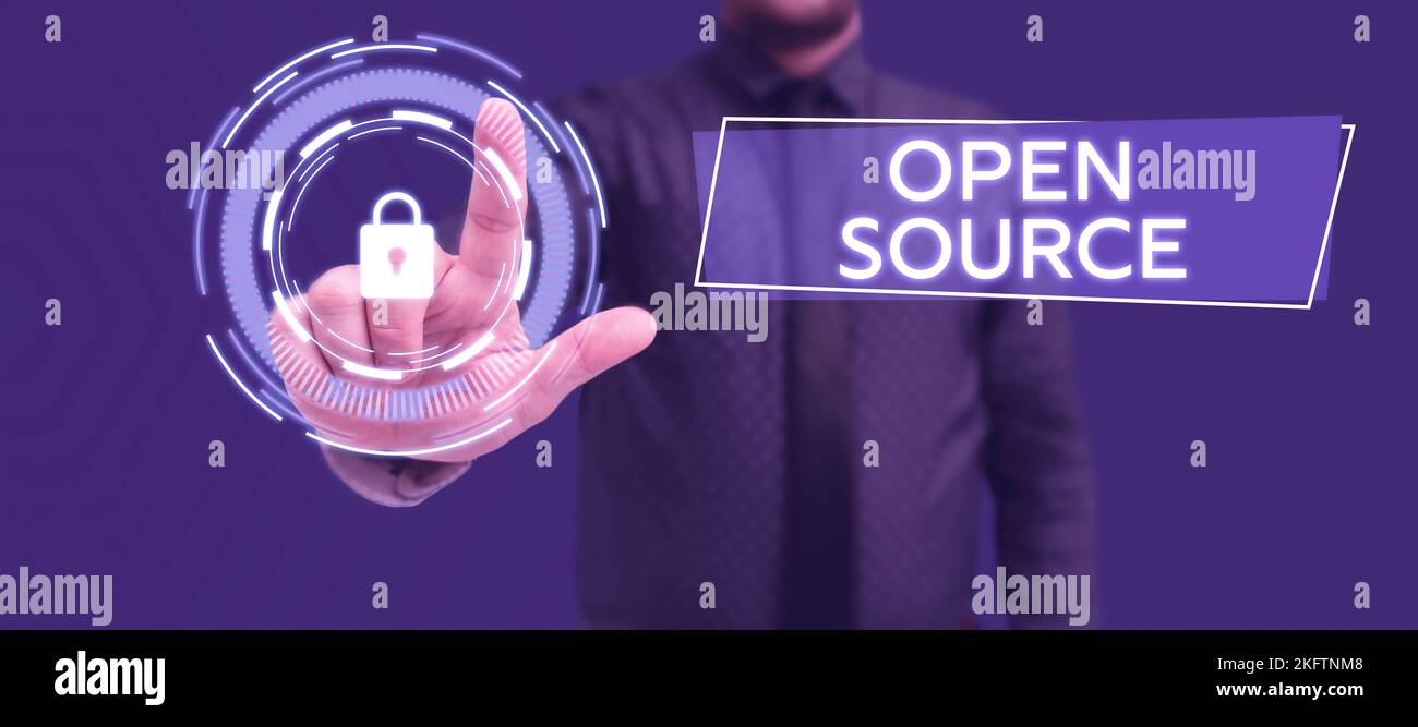 Conceptual display Open Source. Word for denoting software which original source code freely ...