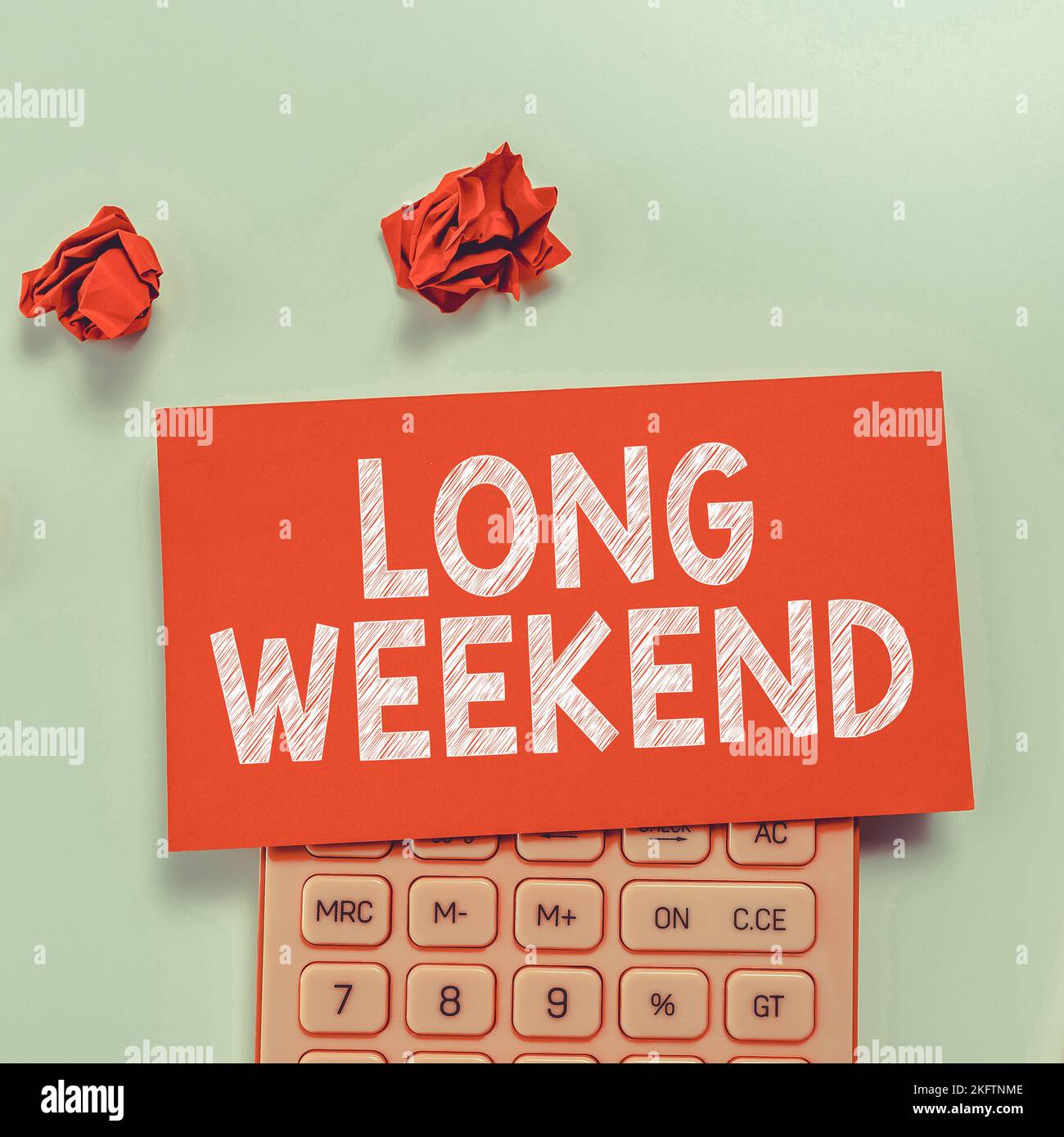 Handwriting text Long Weekend. Concept meaning prolonged vacation ...